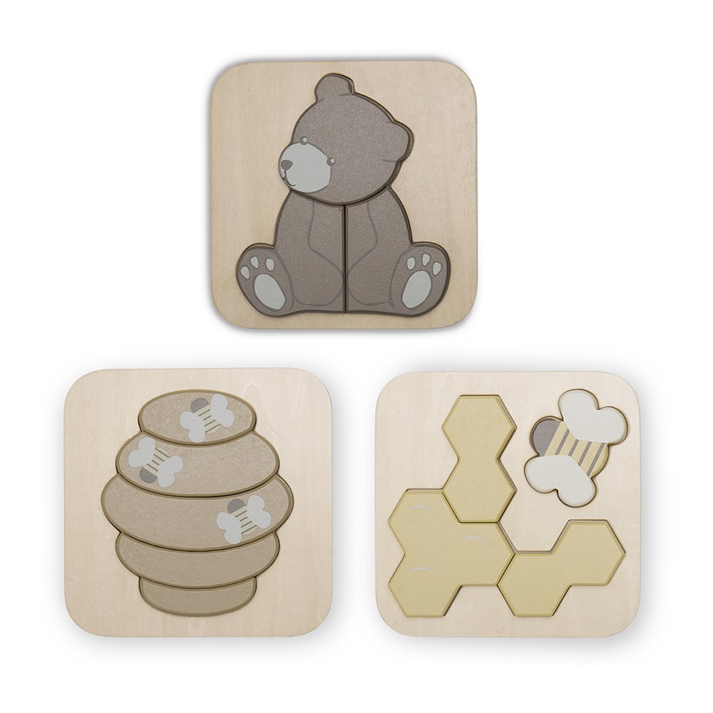 Toby Puzzle 3-Pack - Bear from That's Mine | Buy now