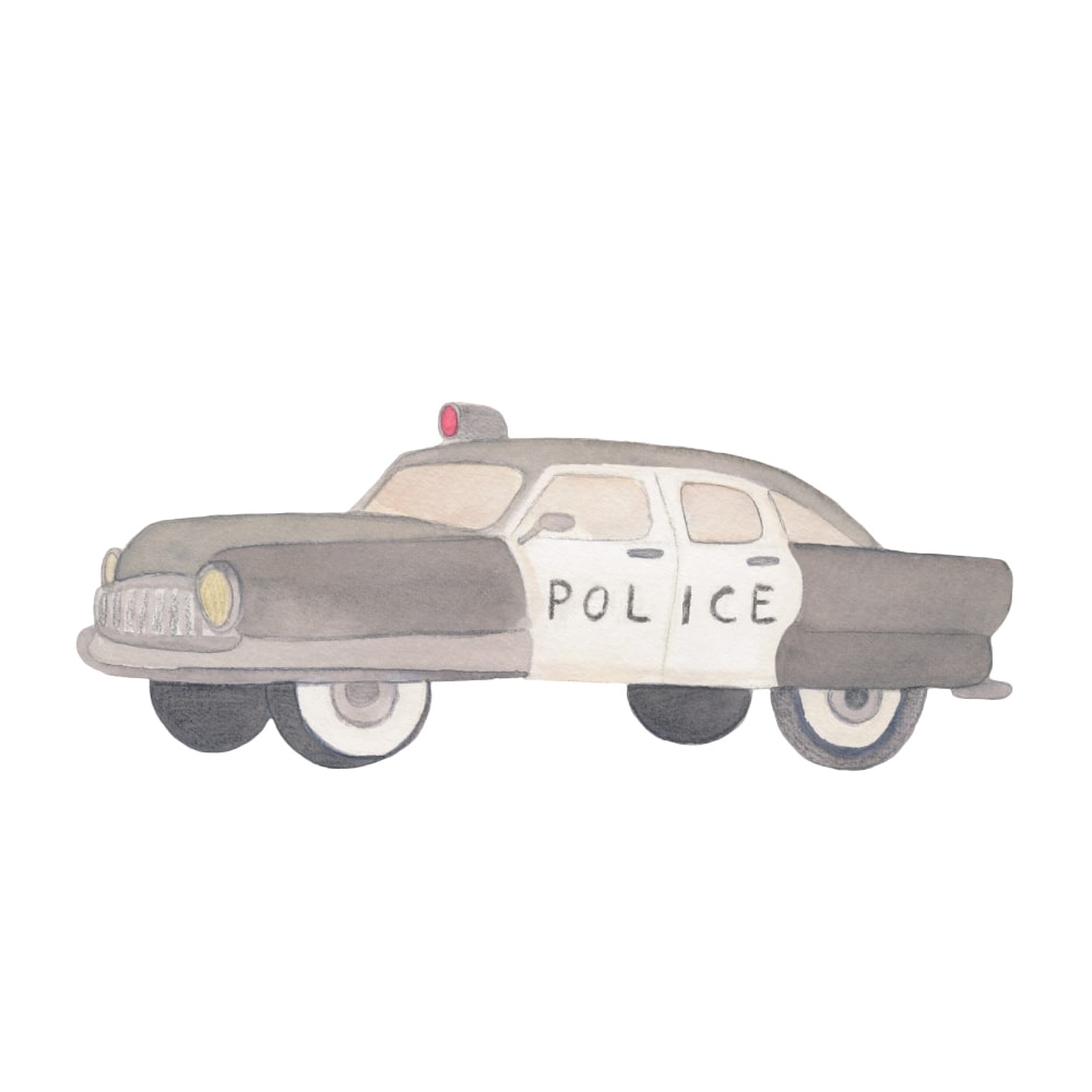 Wall sticker police car - Multi from That's Mine | Buy now